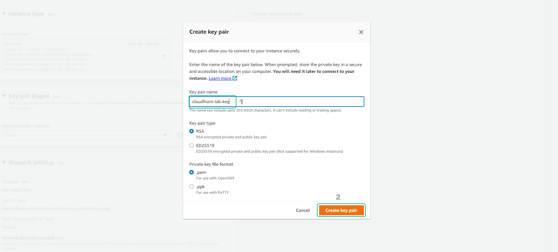 Creating EC2 :: AWS CLOUDFRONT WORKSHOP